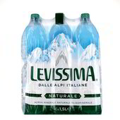 ACQUA NATURALE LEVISSIMA 6 bottiglie GRANDI da 1,5 l in dettaglio ...