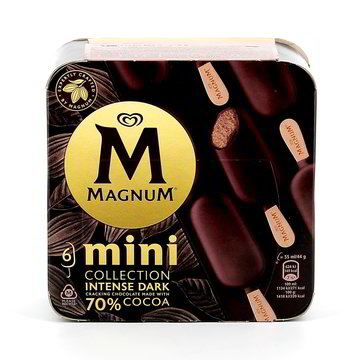 MAGNUM MINI INTENSE DARK CHOCOLATE 70% x6 in dettaglio | Ipercarni ...